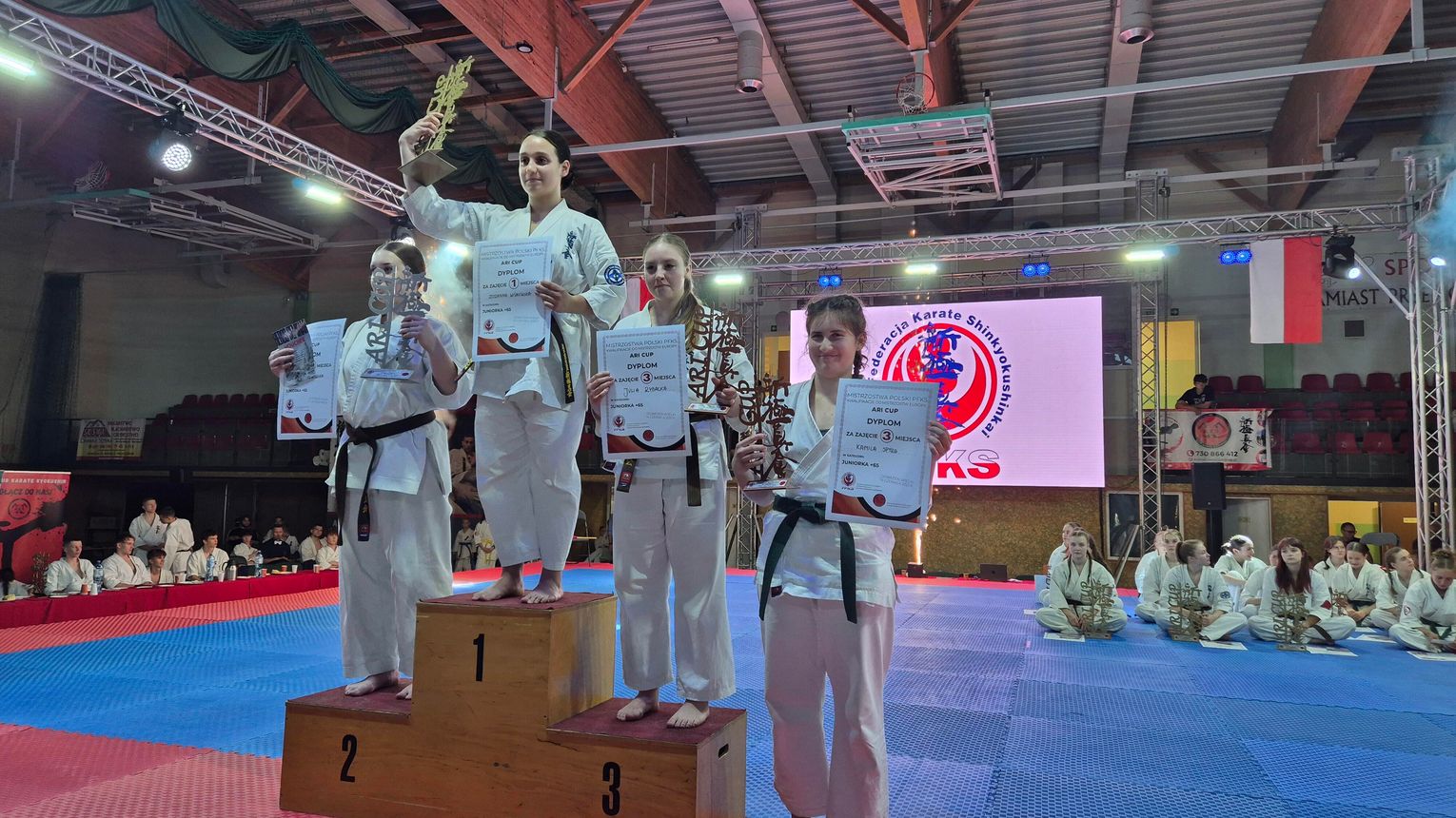 Julia Rybacka z Suwałk z brązowym medalem Mistrzostw Polski PFKS w Karate Shinkyokushin!