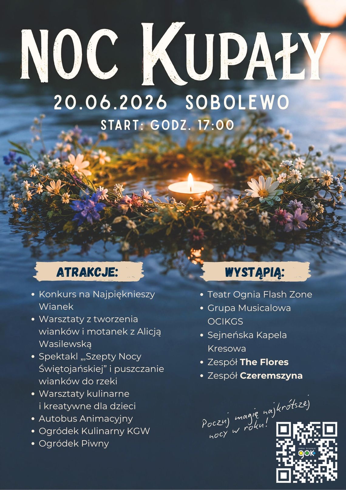 Noc Kupały w Sobolewie 2026. Program wydarzenia, koncerty i atrakcje